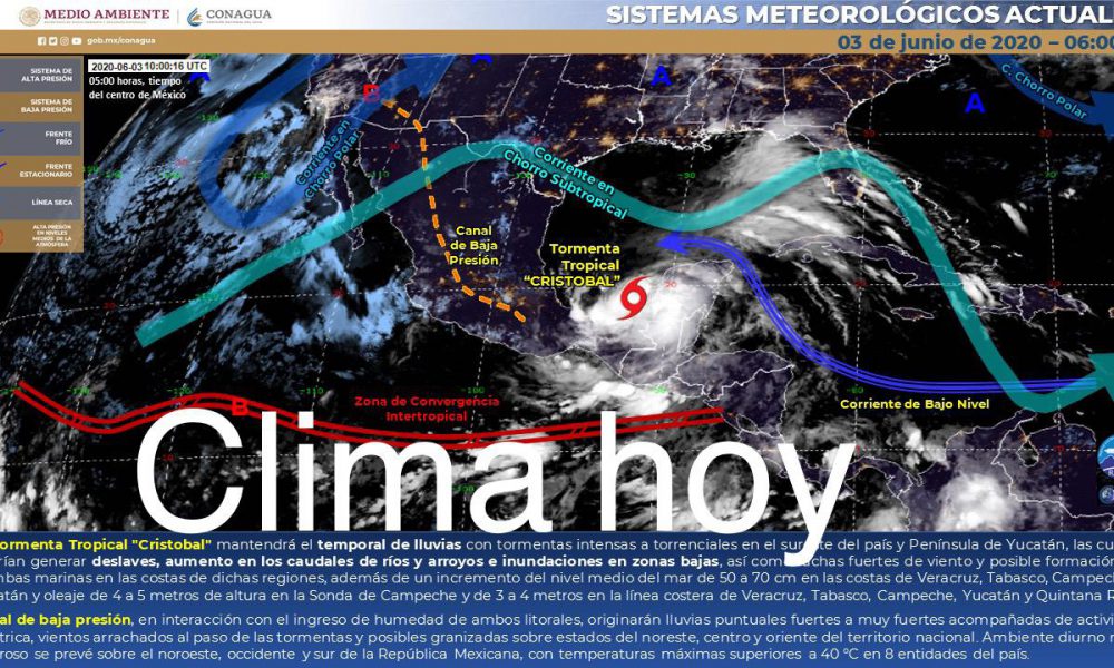 Tormenta Cristóbal por tocar tierra; en Sinaloa hará mucho calor, segun ...